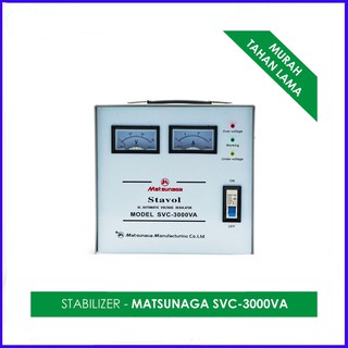 Jual Matsunaga Stavolt SVC 3000W / Stabilizer SVC 3000VA MTS / 3000 ...