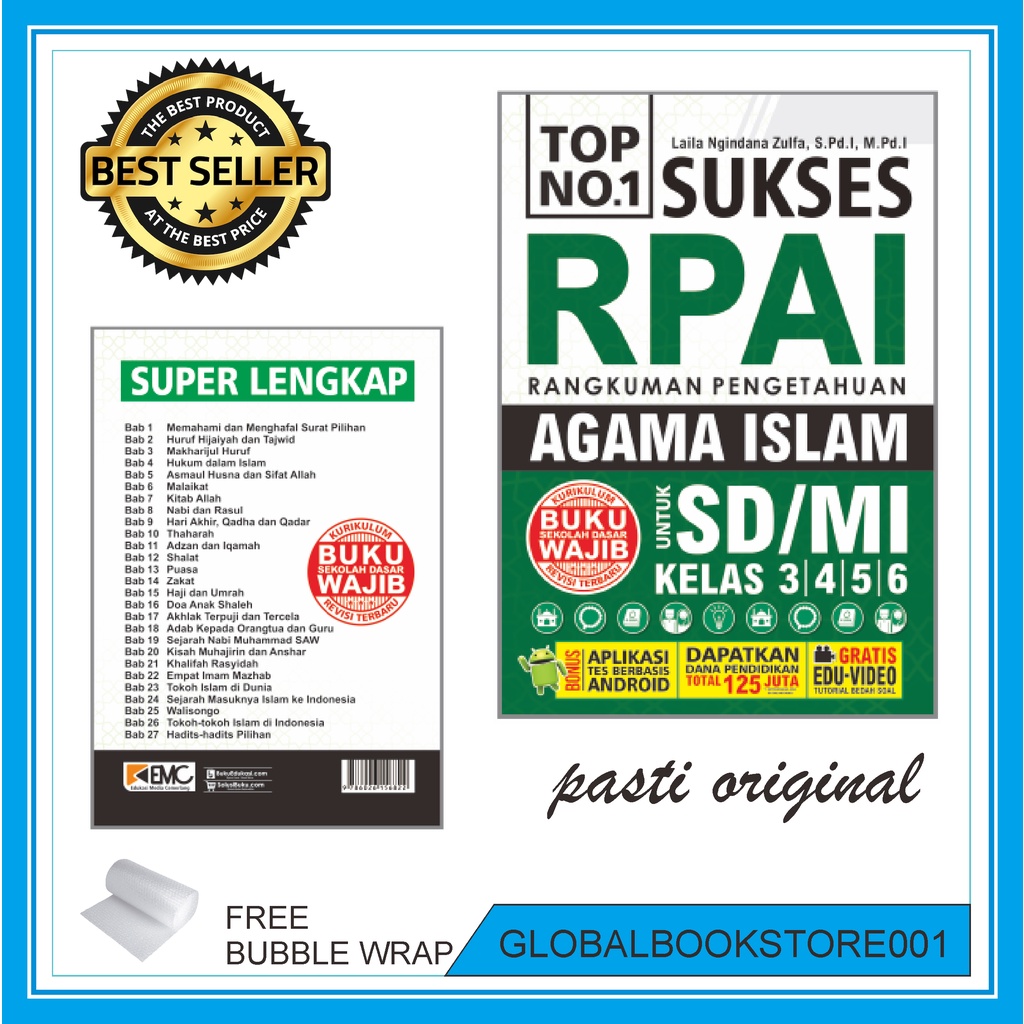 Jual BUKU TOP NO. 1 SUKSES RPAI RANGKUMAN PENGETAHUAN AGAMA ISLAM SD/MI ... Jual BUKU TOP NO. 1 SUKSES RPAI RANGKUMAN PENGETAHUAN AGAMA ISLAM SD/MI ...
