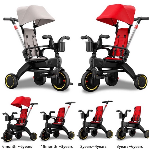 Jual Sepeda Roda Tiga Tricycle Stroller Lipat Kecil Cabin Size tricycle ...