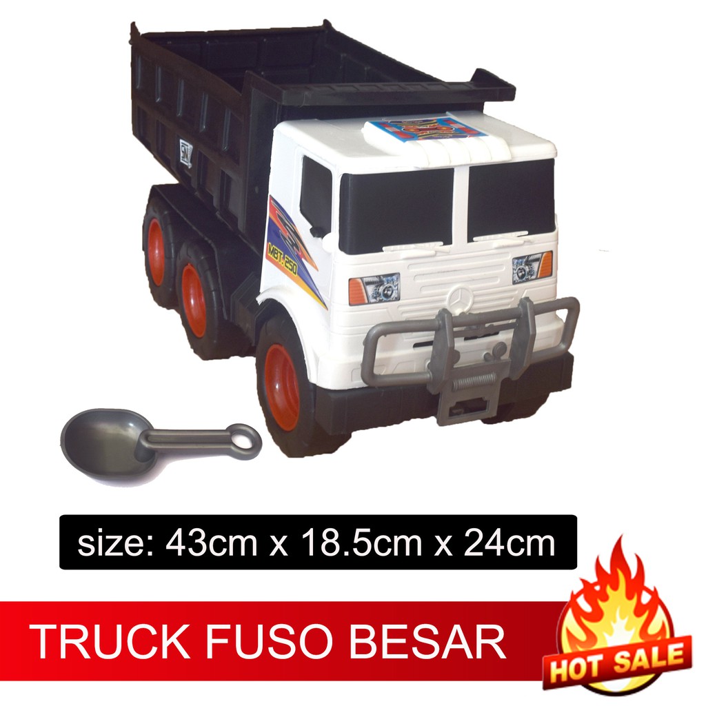 Jual Mainan anak fuso truck besar pengangkut pasir diecast alat berat ...