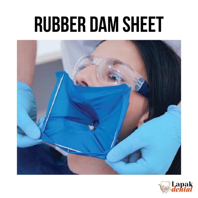 Rubber dam sheet dental / karet elastis rubber dam set/ rubber dam ...