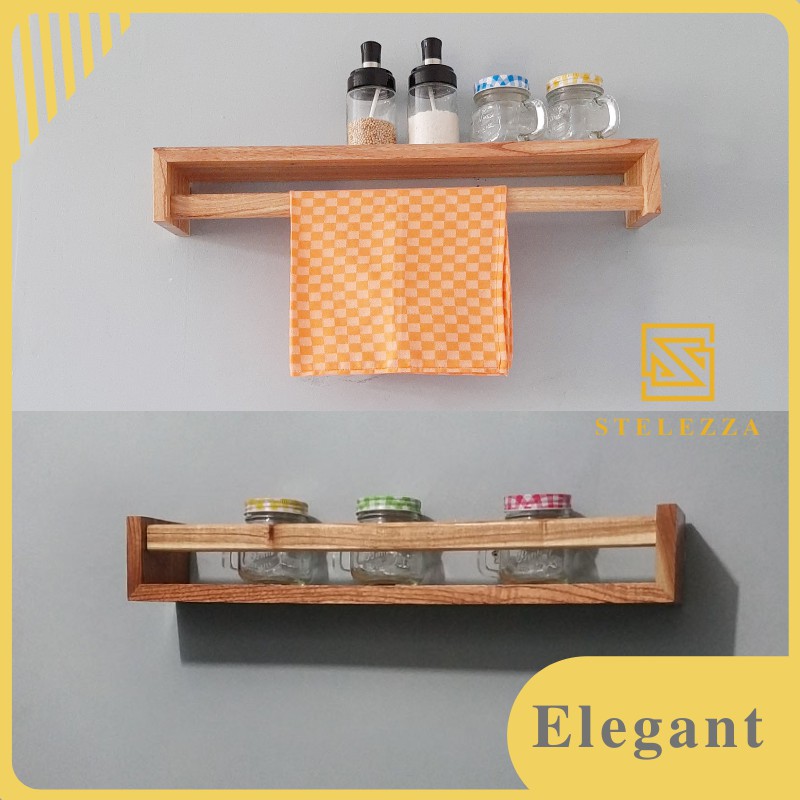 Jual Rak Dapur Rak Gantung Serbaguna 60x10x10 cm-Rak Dinding Bumbu ...