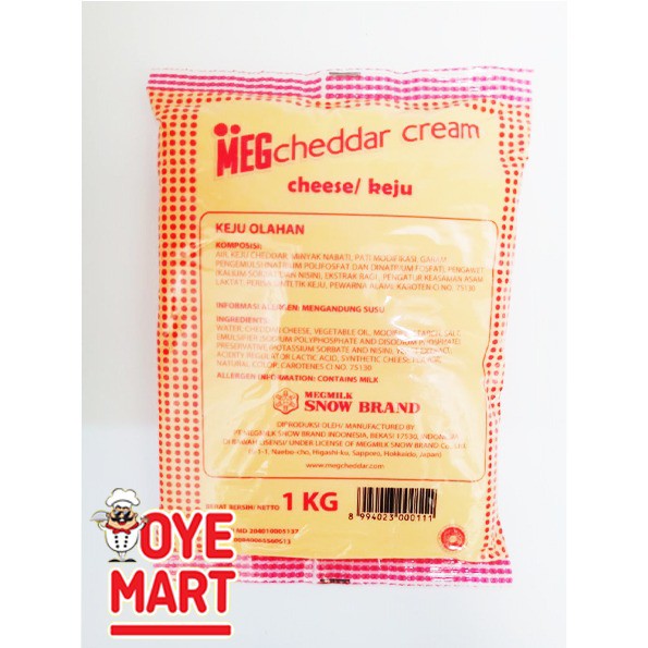 Jual MEG CHEDDAR CREAM CHEESE 1KG / KRIM KEJU | Shopee Indonesia
