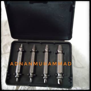 Jual Mata Bor Pembuka Baut Rusak Slek 4 Pcs Screw Remover Drill Bit | Shopee Indonesia