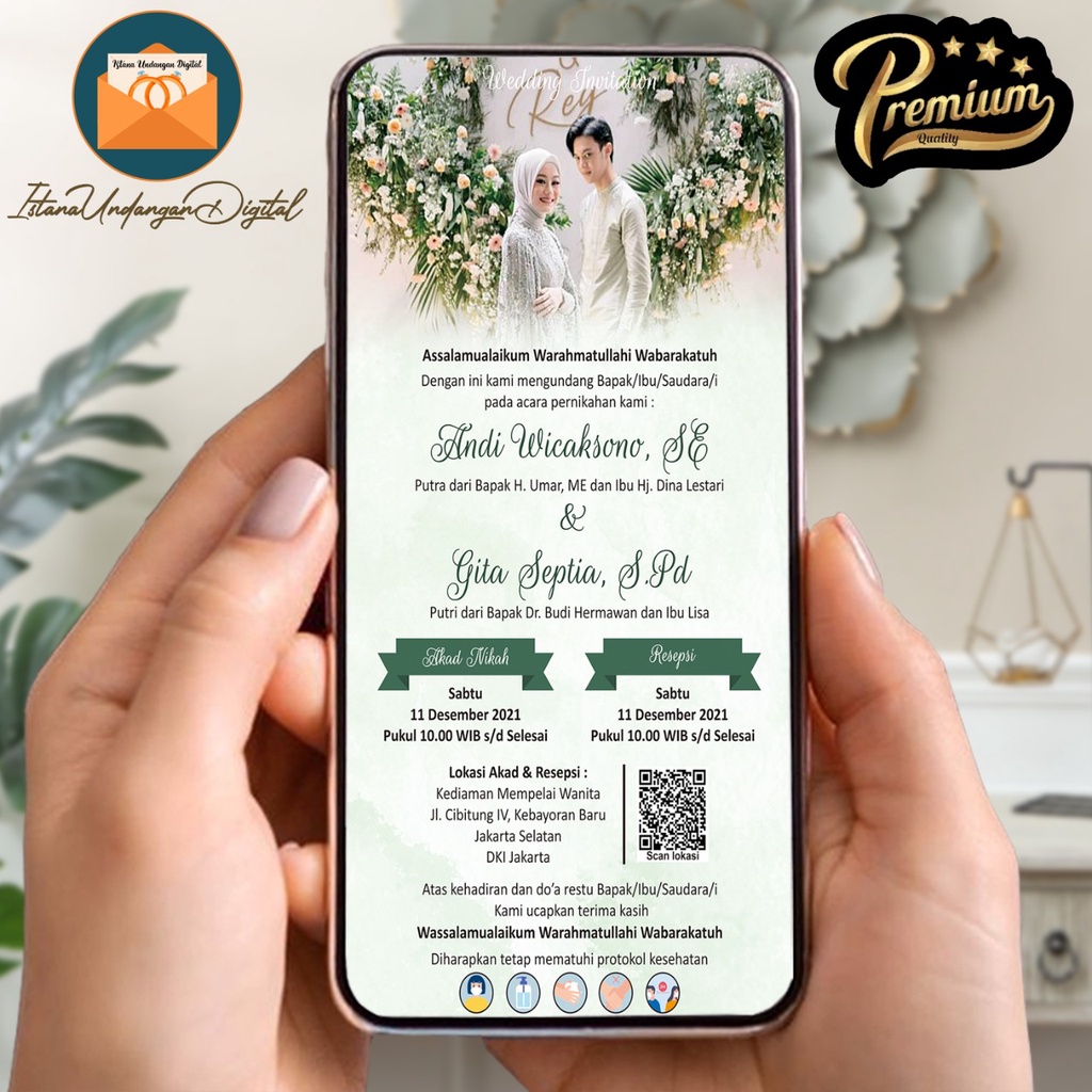 Jual Undangan Pernikahan Gambar JPG/JPEG | G19 | Shopee Indonesia