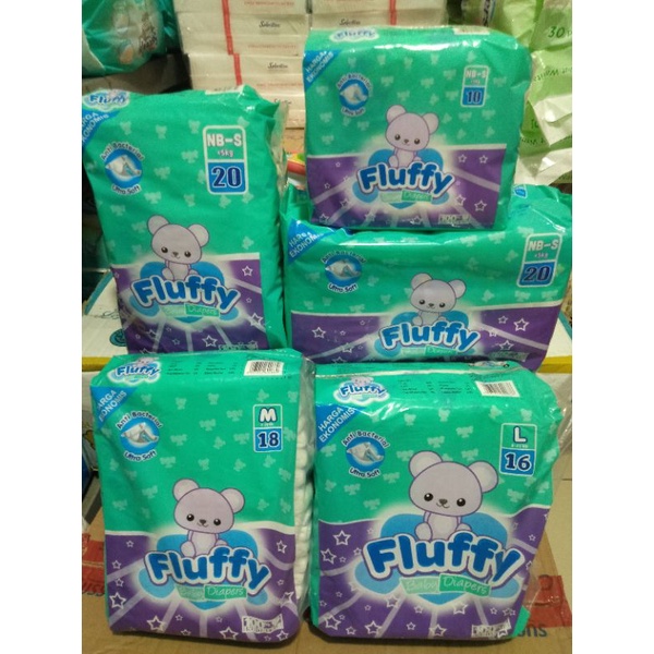 Jual Fluffy diapers(tipe perekat)/NBS10/NBS20/M18/L16 | Shopee Indonesia