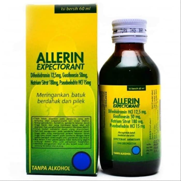 Jual ALLERIN EXPECTORANT SIRUP 60 ML | Shopee Indonesia