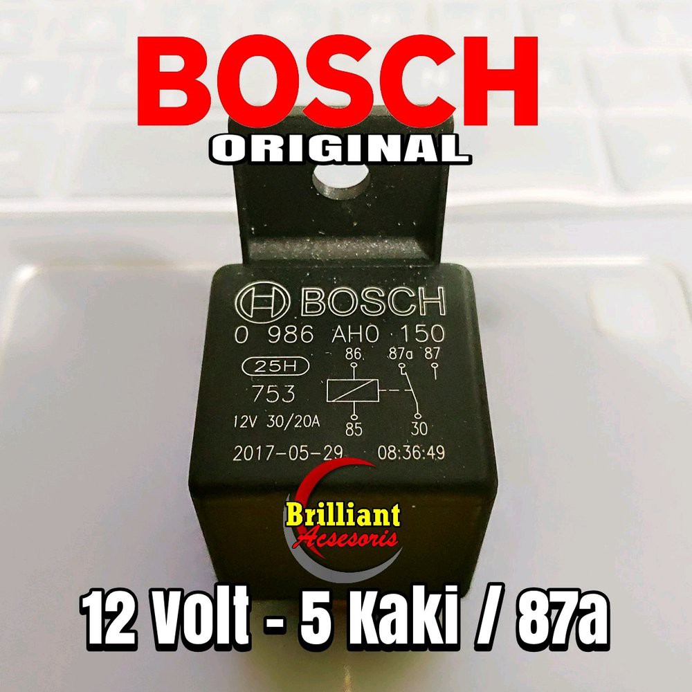 Jual Relay Bosch 12v Kaki 5 Pemutus 87A Murah | Shopee Indonesia