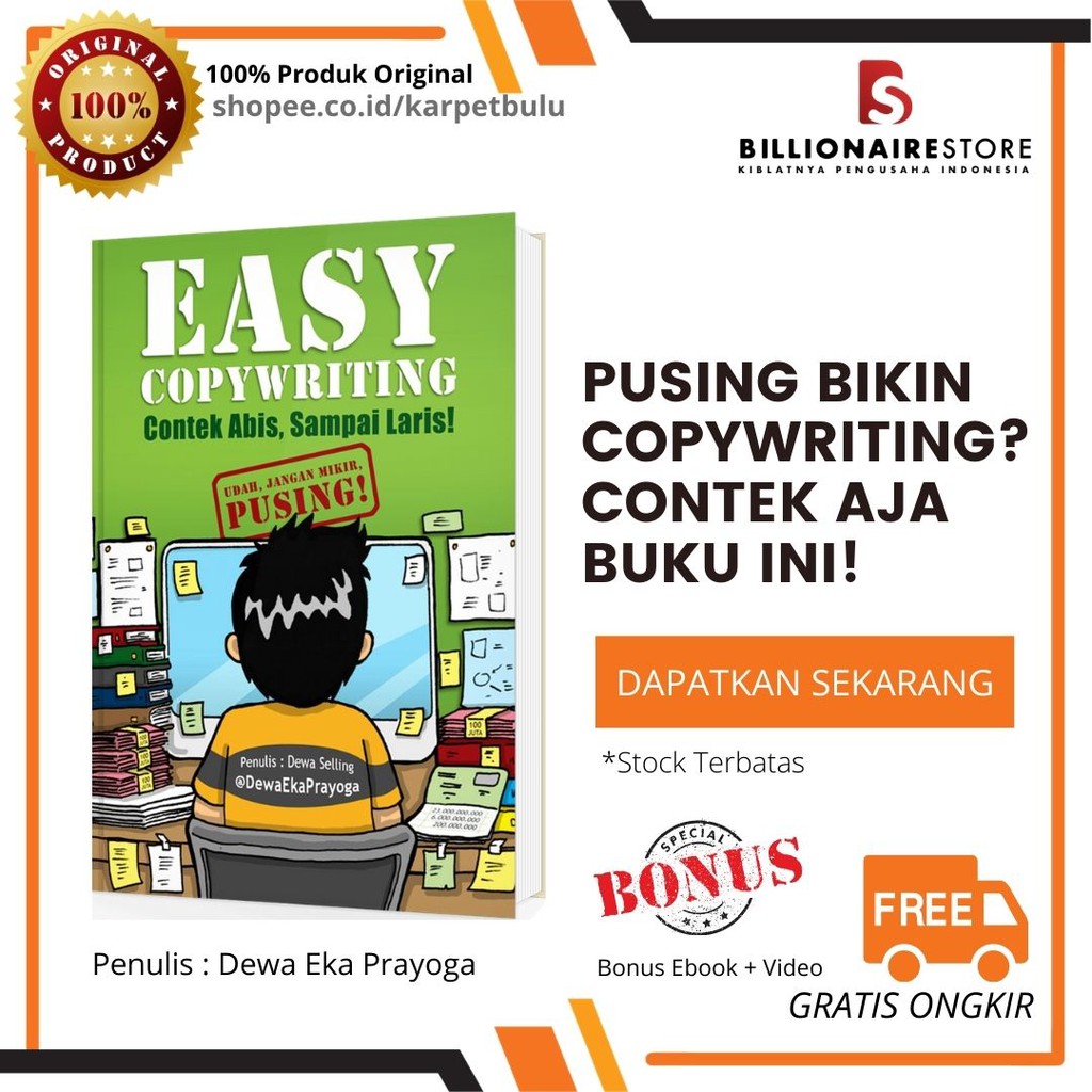 Jual BUKU EASY COPYWRITING DEWA EKA PRAYOGA LANGKAH MENULIS IKLAN YANG ...