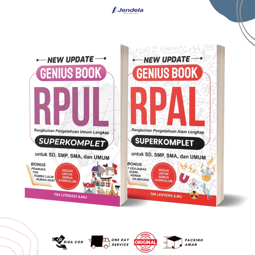 Jual New Update Genius Book RPUL Superkomplet & RPAL Untuk SD, SMP, dan SMA | Shopee Indonesia