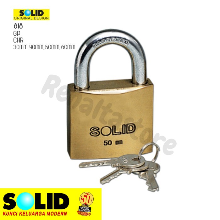 Jual Gembok Solid Gold 818 - 30,50,60 MM | Shopee Indonesia