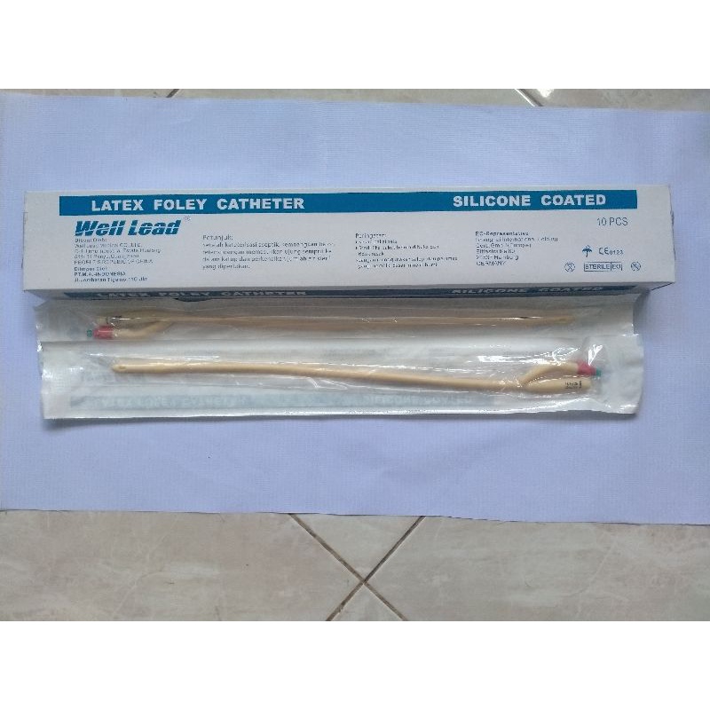 Jual Foley Catheter Latex / Selang Urine Kateter 2 Way Well Lead Pcs ...