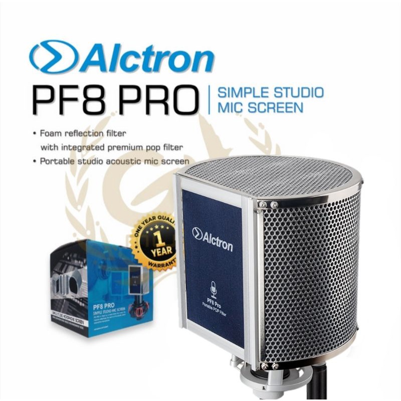 Jual ALCTRON PF8 PRO PROFESIONAL VOCAL BOOTH WITH POP FILTER | Shopee ...