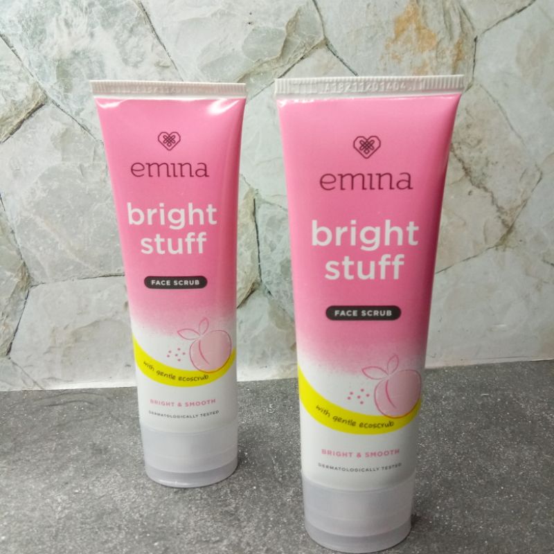 Jual EMINA Bright Stuff Face Scrub, 50 ml - Exfoaliating - Lulur ...