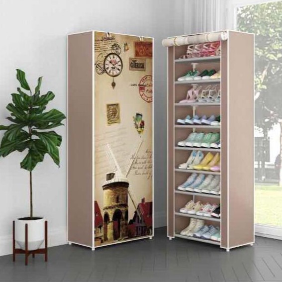 Jual RAK SEPATU WITH COVER KARAKTER 10SUSUN (2KG) | Shopee Indonesia