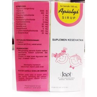 Jual APIALYS SYRUP 100ML | APIALYS MULTIVITAMIN SYRUP | Shopee Indonesia