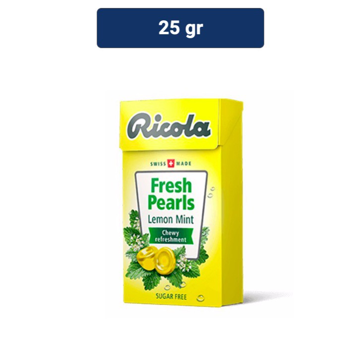 Jual Ricola Permen Fresh Pearls Lemon Mint 25 gr Indonesia|Shopee Indonesia