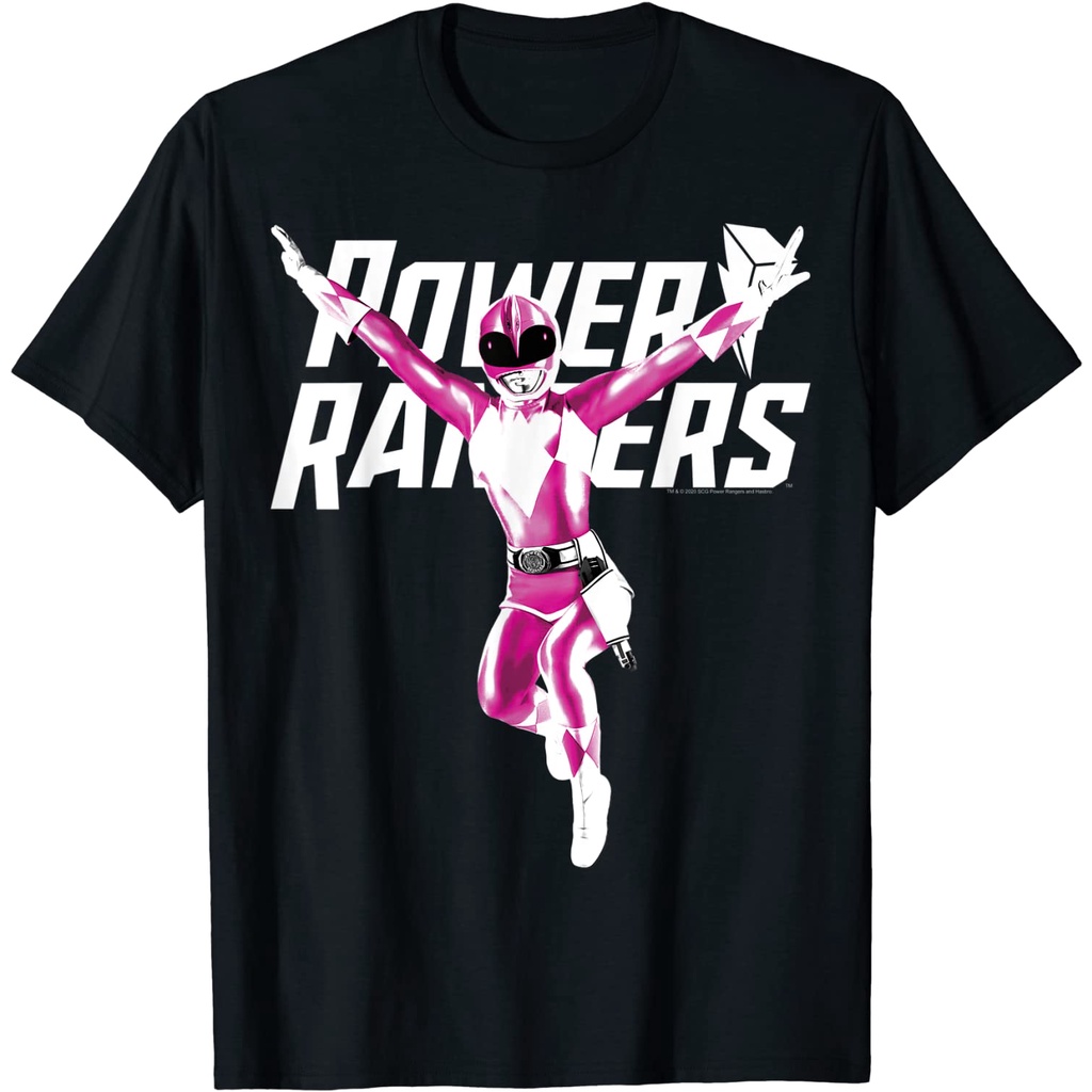 Jual Kaos Baju Power Rangers Pink Ranger Action Pose Logo T-Shirt ...