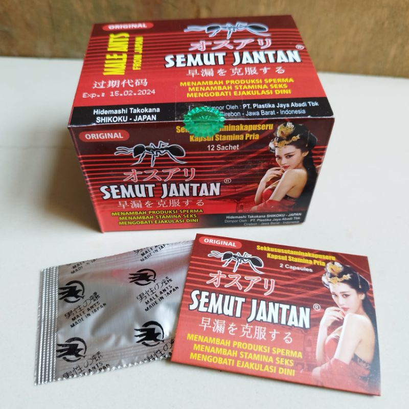 Jual Semut jantan kapsul original isi 12 sachet | Shopee Indonesia