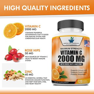 Jual Vitamin C 2000 Mg / Vitamin C 1000 Mg Rose Hips And Zinc Indonesia ...
