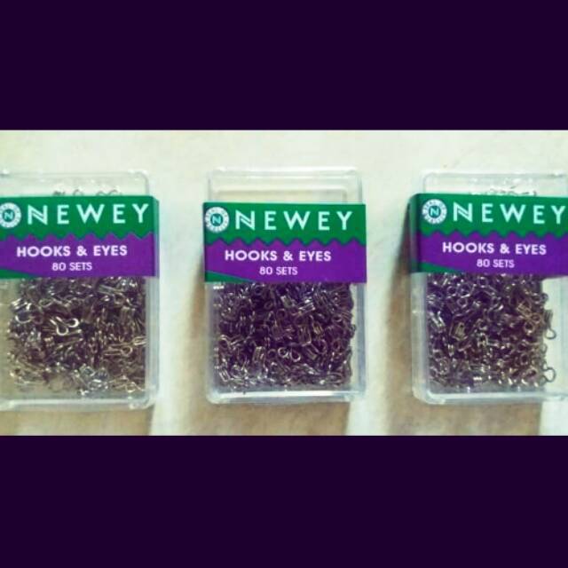 Jual Kancing Kait Merk Newey 80 set (Hook and Eyes) | Shopee Indonesia