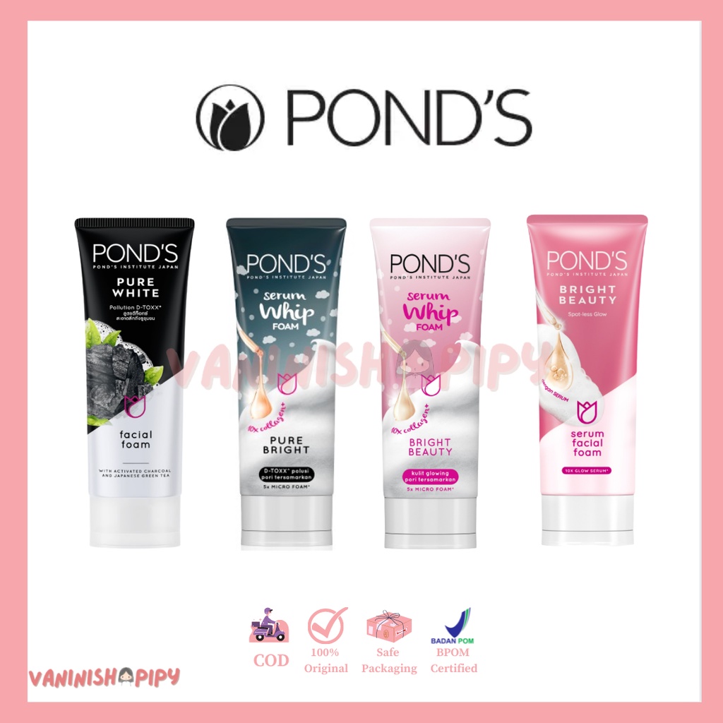 Jual Ponds Facial Foam Charcoal Pure Bright | Charcoal Whip Foam ...