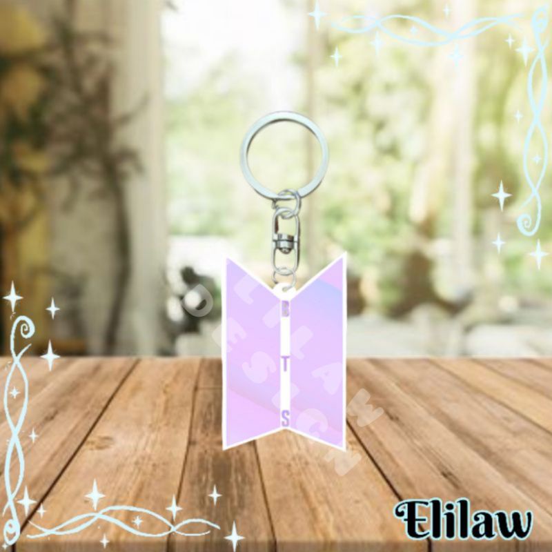 Jual BTS Key Chain~ Ganci Kpop Gantungan Kunci Akrilik Logo K-Pop BTS, Bts KeyChain | Shopee ...
