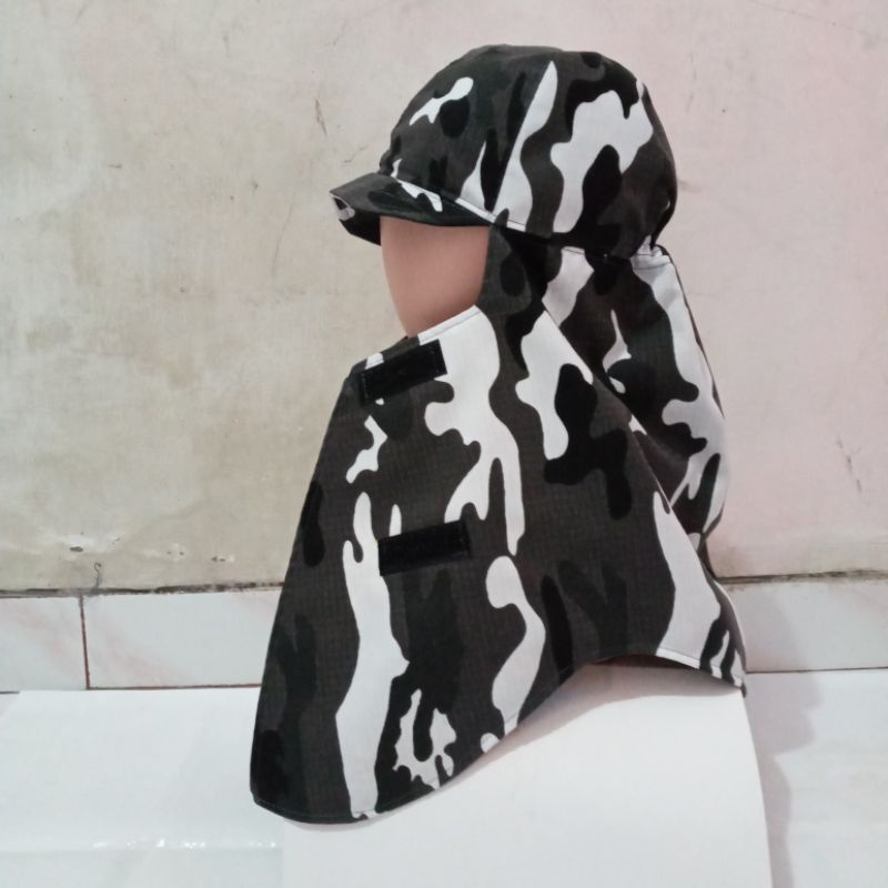 Jual topi las/topi welder/kerpus proyek/topi safety | Shopee Indonesia