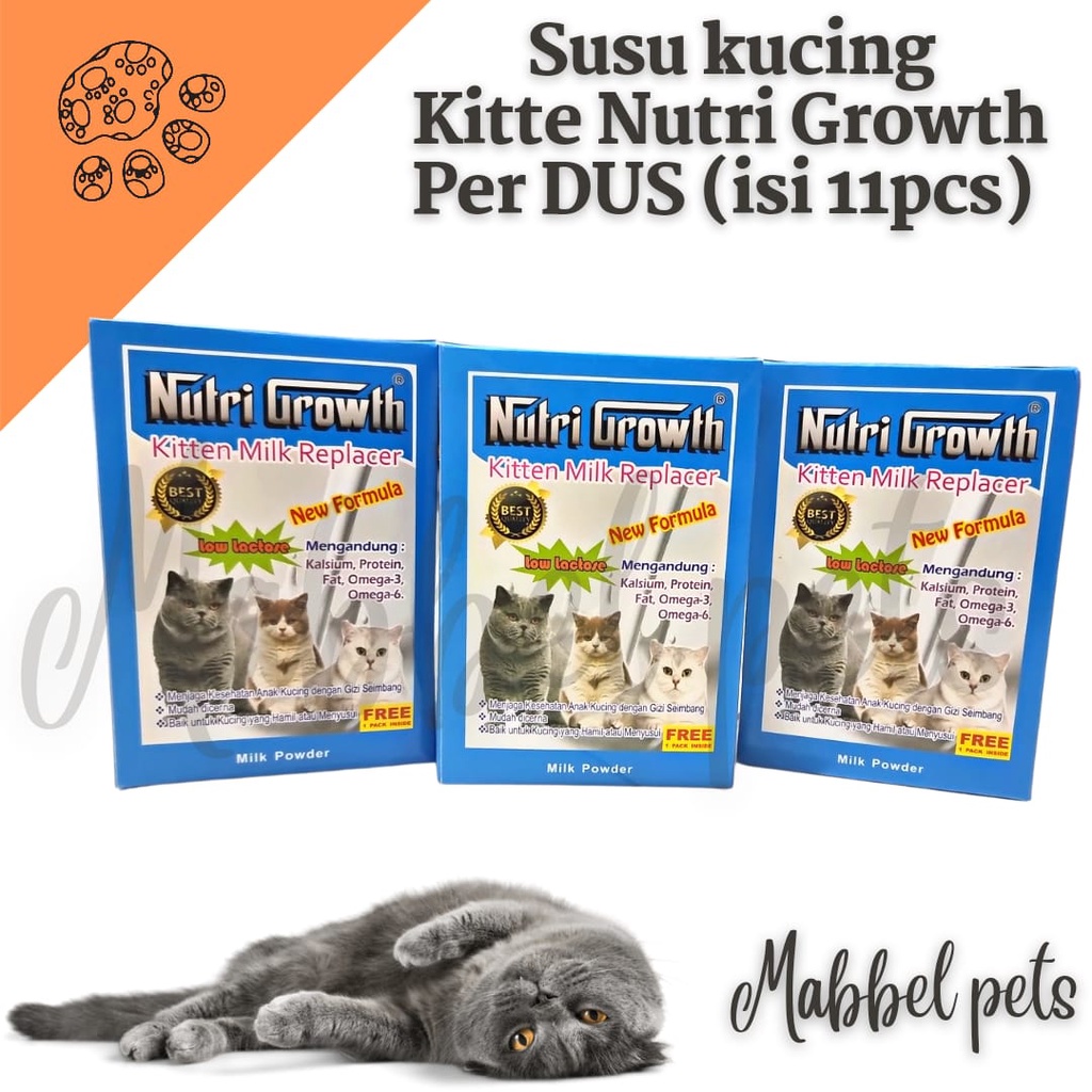 Jual Susu anak kucing - Nutri growth kitten cat milk 20gr - per box ...