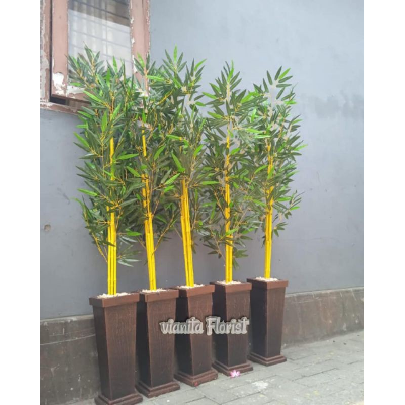 Jual Bambu kuning 1,5 m || bonsai bunga artificial | Shopee Indonesia
