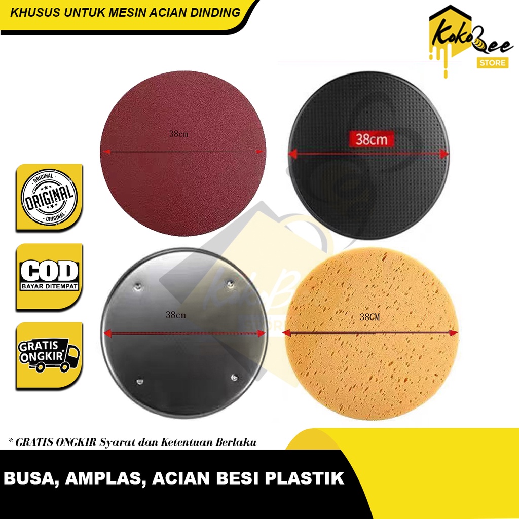 Jual Busa poles plat mesin acian plester lantai tembok ukuran 38cm set ...