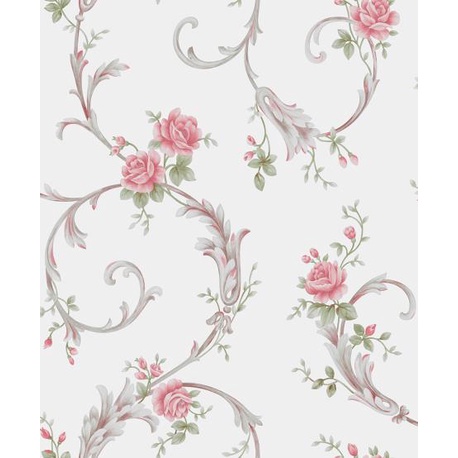 Jual wallpaper dinding motif bunga ranting klasik ukuran 50cm x 10m ...