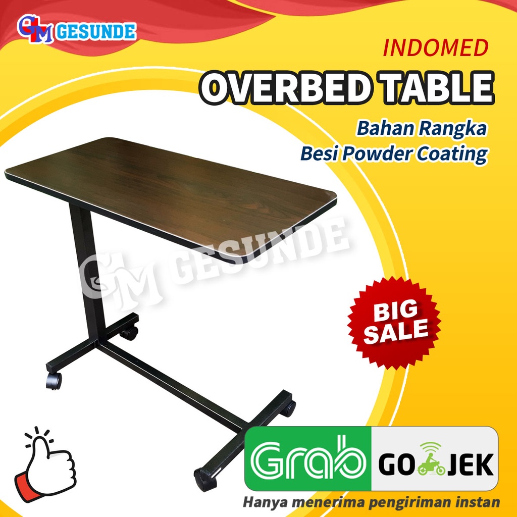 Jual Overbed Table - Meja Makan Portable - Meja Makan Dorong Tempat ...