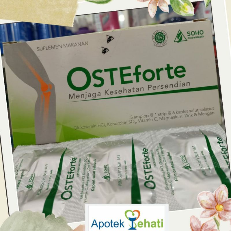 Jual Oste Forte Kaplet per Strip Suplemen Kesehatan Sendi | Shopee ...