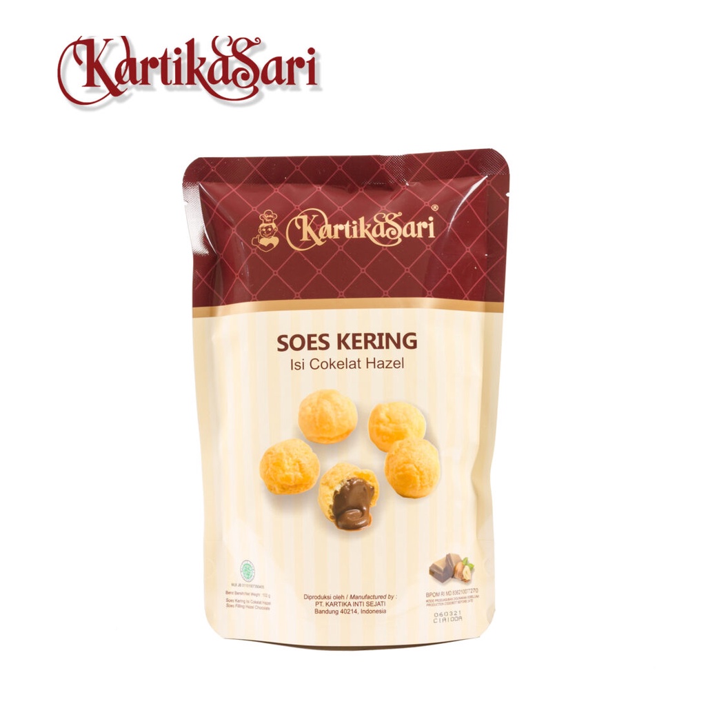 Jual Kartika Sari Soes Kering Coklat / Soes Kering Isi Coklat Kartika ...