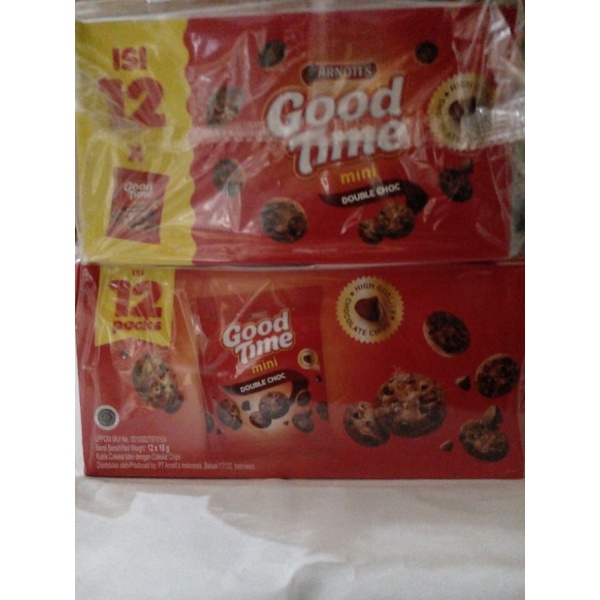 Jual Good Time mini double chocolate box 18gr x 12 pcs | Shopee Indonesia