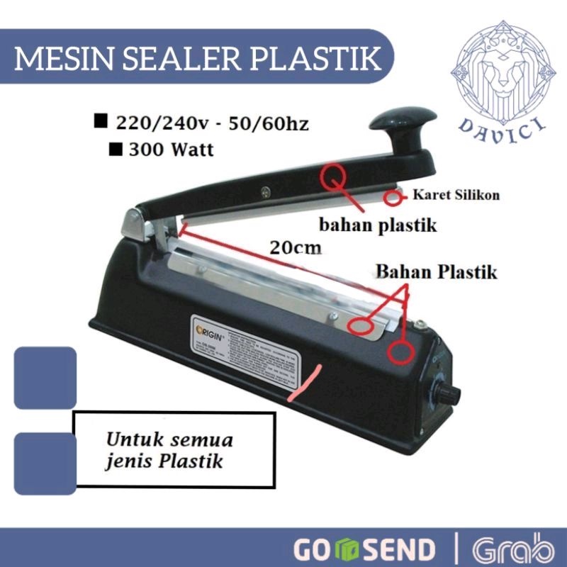 Jual Mesin sealer plastik 20 cm 30 cm | Sealer plastik 20cm 30cm ...