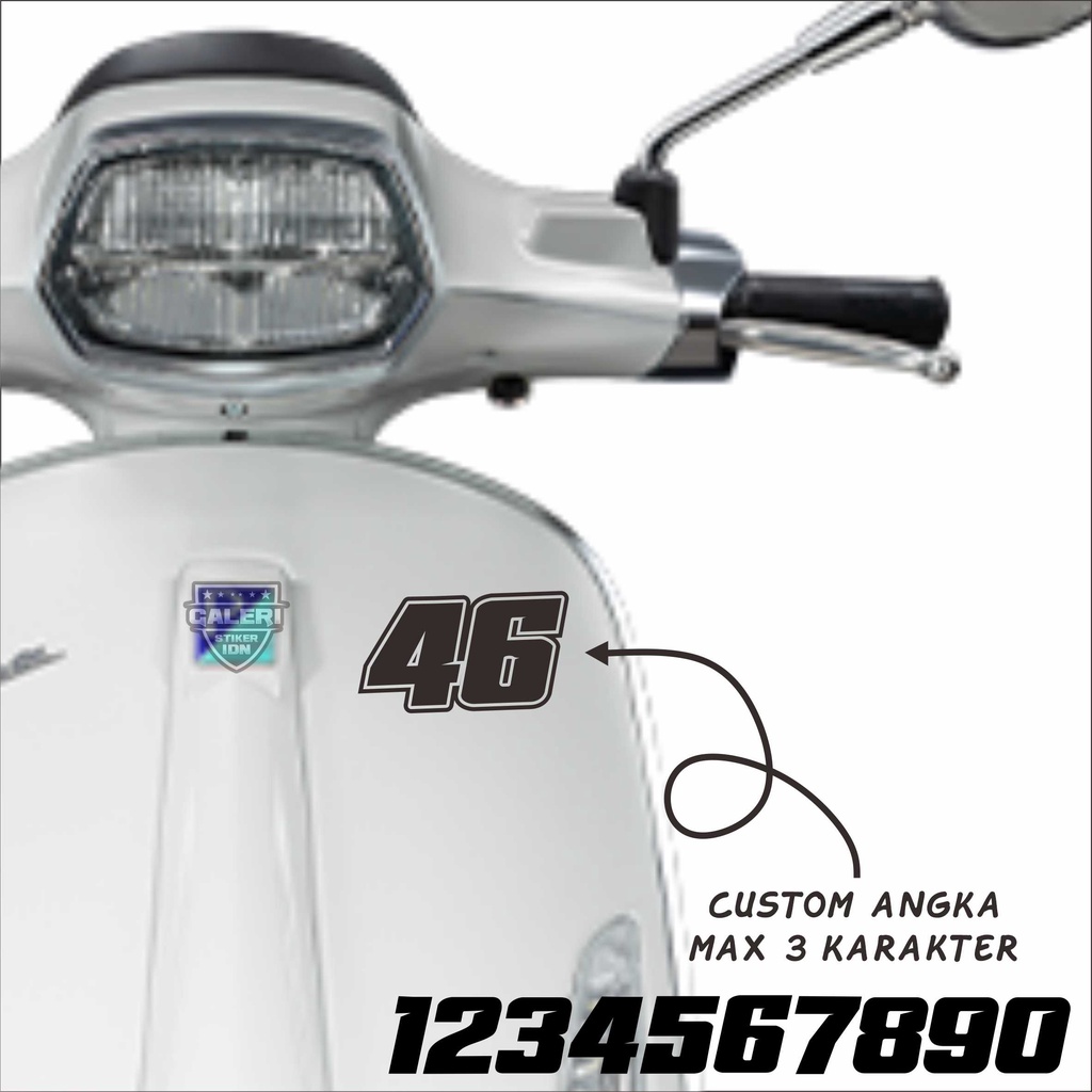 Jual STIKER CUTTING ANGKA / NOMER RACING CUSTOM | Shopee Indonesia
