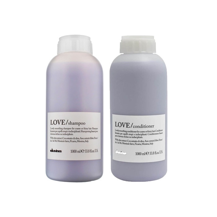 Jual Davines Love Smoothing Shampoo + Conditioner 1000ml | Shopee Indonesia