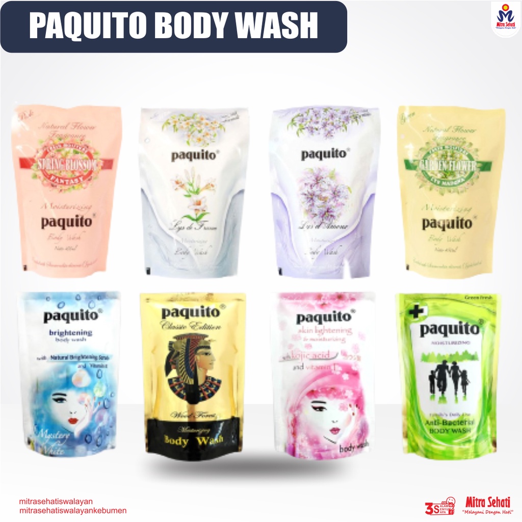 Jual PAQUITO BODY WASH / SABUN CAIR PAQUITO 450mL [ Mitra Sehati ...