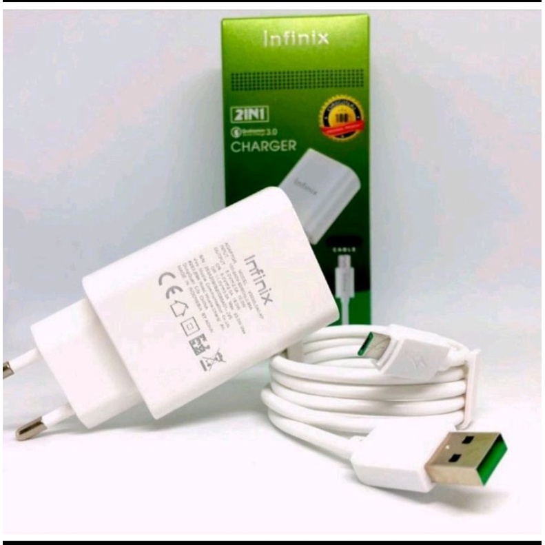 Jual Charger Infinix 33w 1usb Micro Dan Type C Fast Casan infinix 32w ...