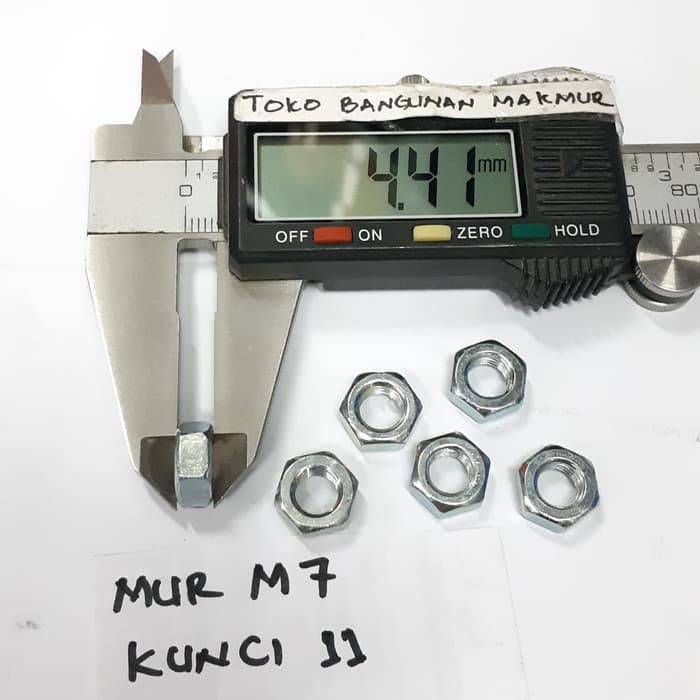 Jual Mur M7 Kunci Baut 11 Putih - isi 10 pcs | Shopee Indonesia