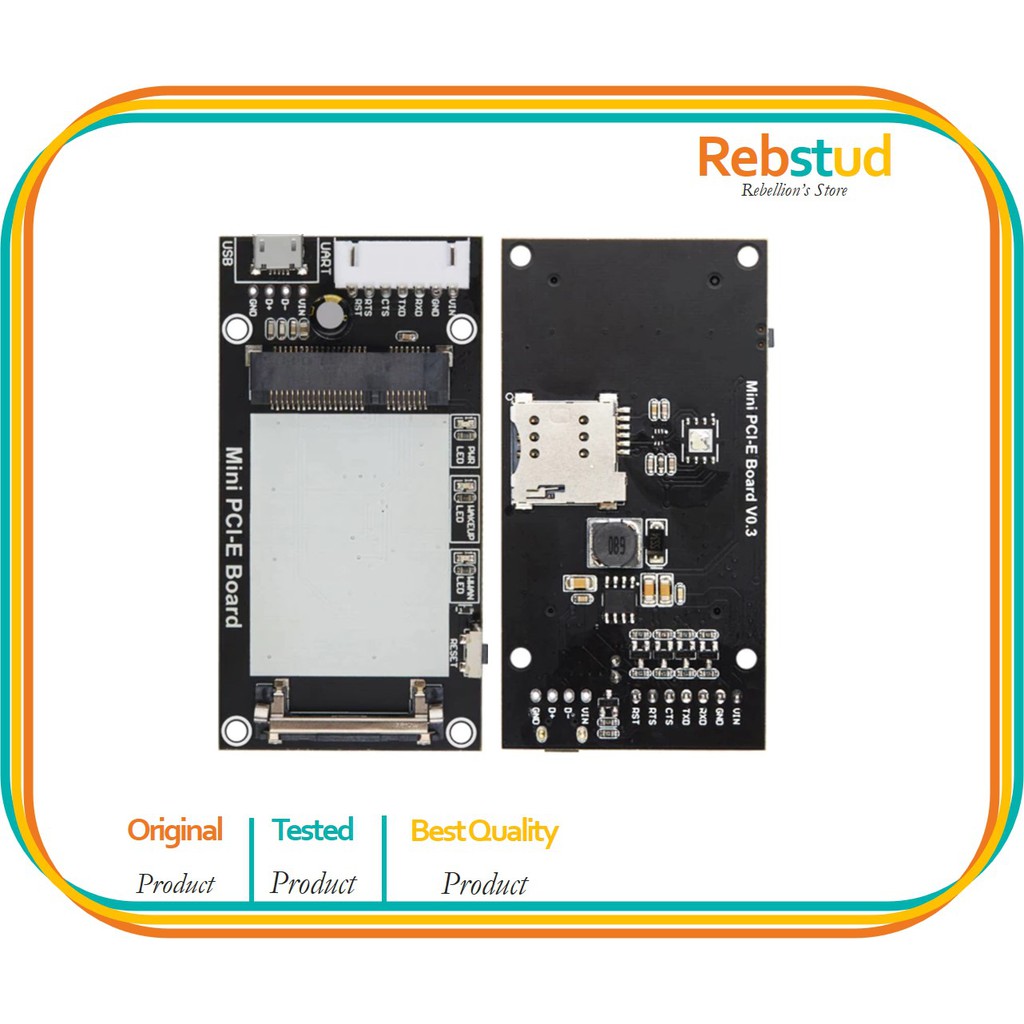 Jual Mini PCIE to Serial USB UART Shield with SIM card holder for 2G 3G ...