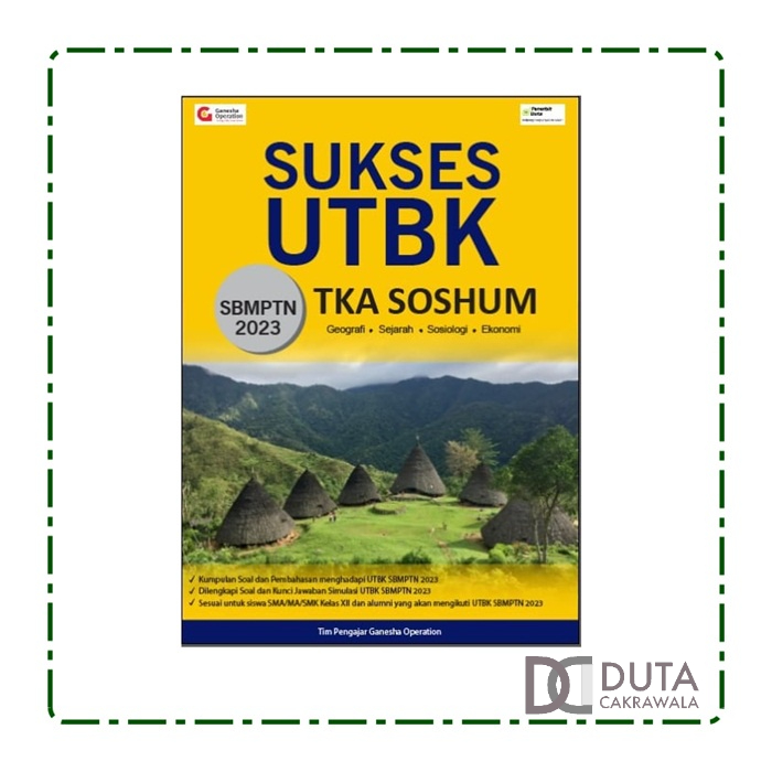 Jual BUKU SUKSES UTBK SBMPTN TKA SOSHUM 2023 GANESHA OPERATION | Shopee Indonesia