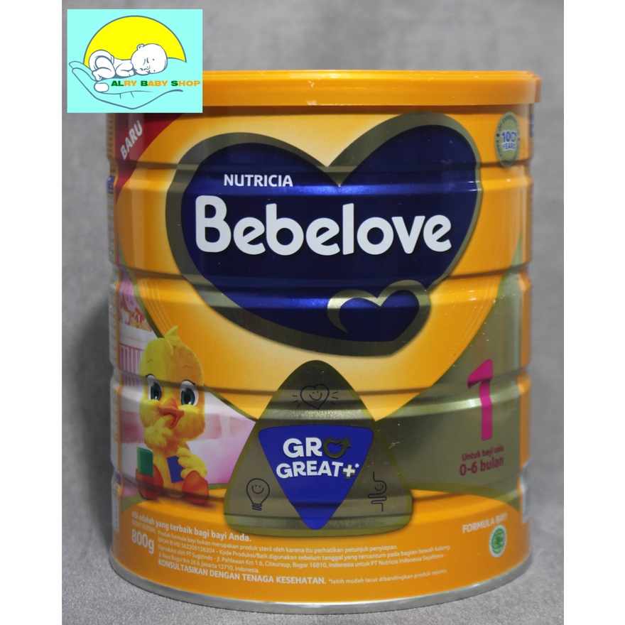 Jual BEBELOVE 1 800G SUSU FORMULA BAYI 0-6 BULAN NUTRICIA KALENG ...