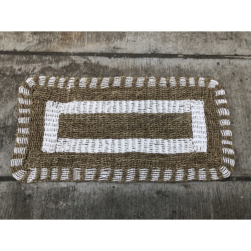 Jual Karpet Anyaman Persegi Panjang/ Karpet Kotak Anyaman Seagrass ...