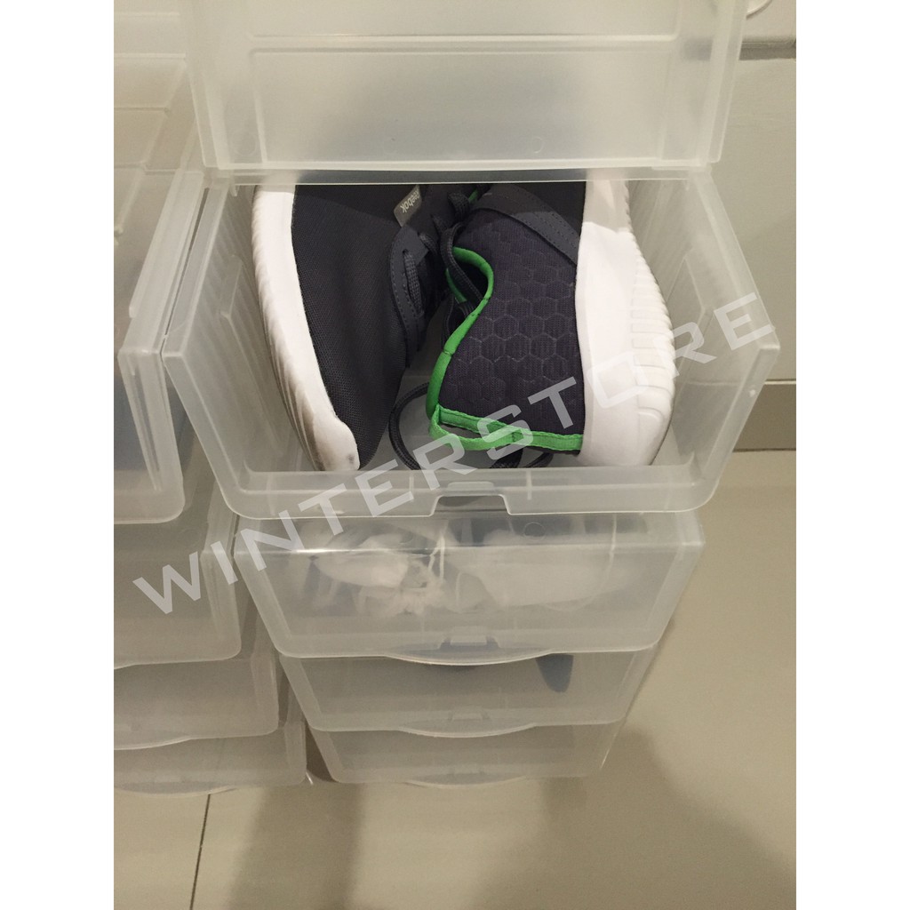 Jual KOTAK SEPATU TRANSPARAN / BOX SEPATU TRANSPARAN | Shopee Indonesia