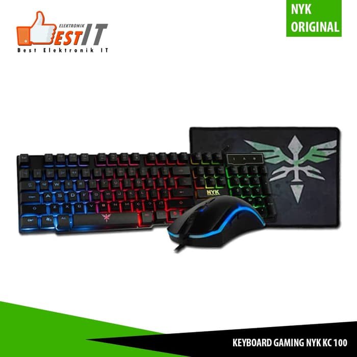 Jual Keyboard Laptop Pc Gaming Set Combo AUREL KC-100 Gaming Keyboard ...