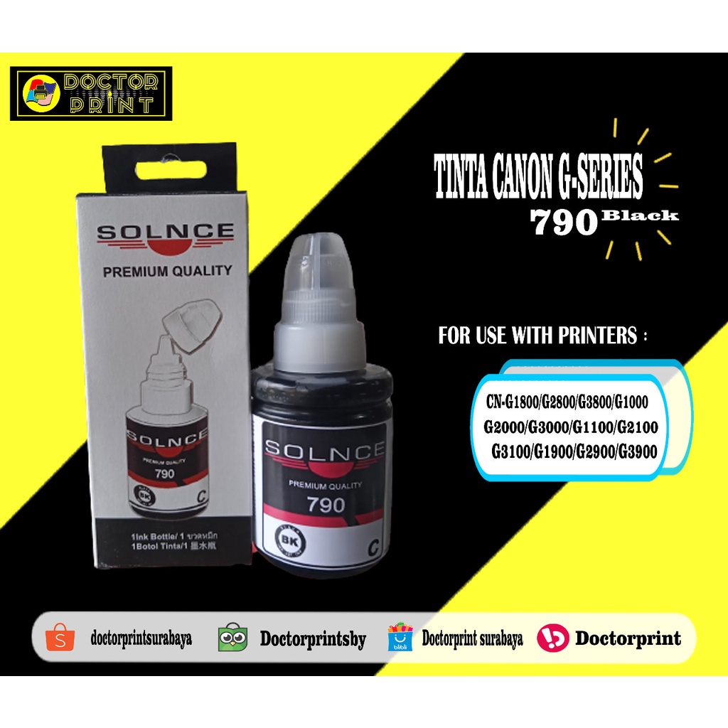 Jual TINTA CANON SOLNCE 790 BK | Shopee Indonesia