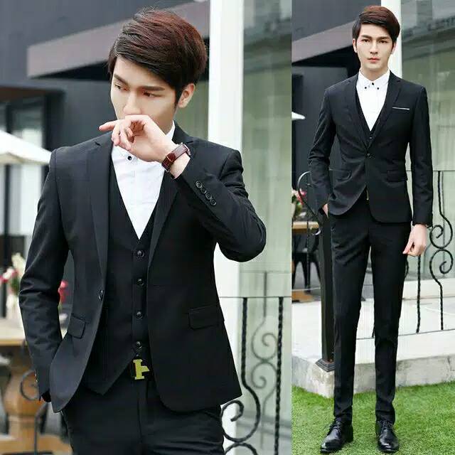 Jual Setelan jas dan blazer 3in1 jas,rompi dan celana | Shopee Indonesia